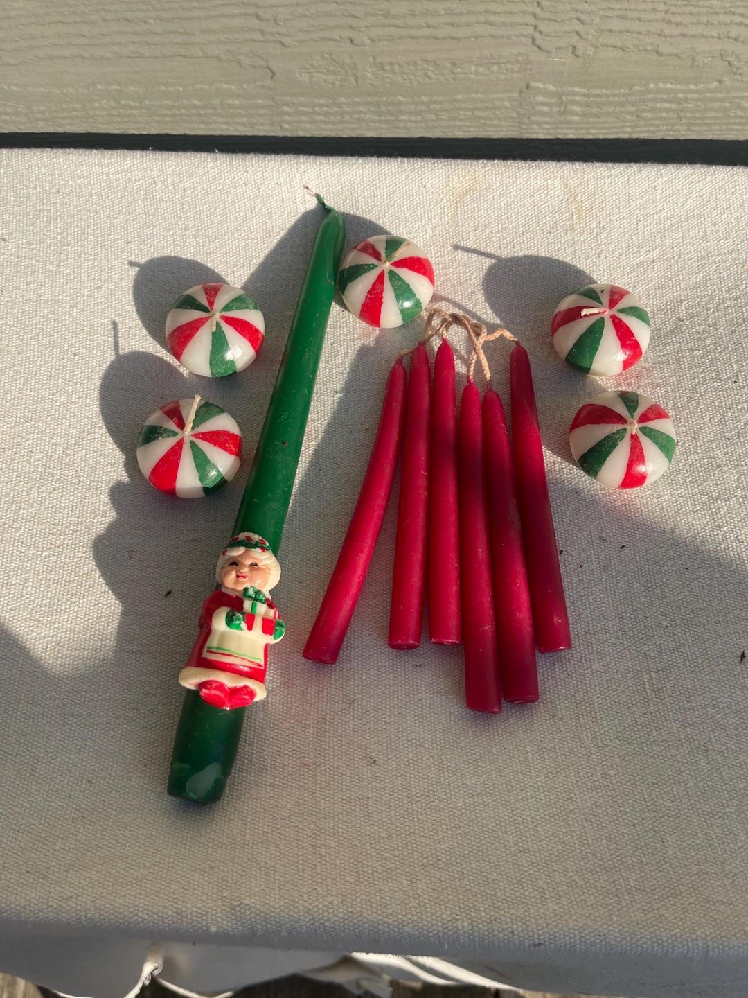 Vintage CHRISTMAS 70s Lot of CHRISTMAS CANDLES Ornaments Decor - Etsy