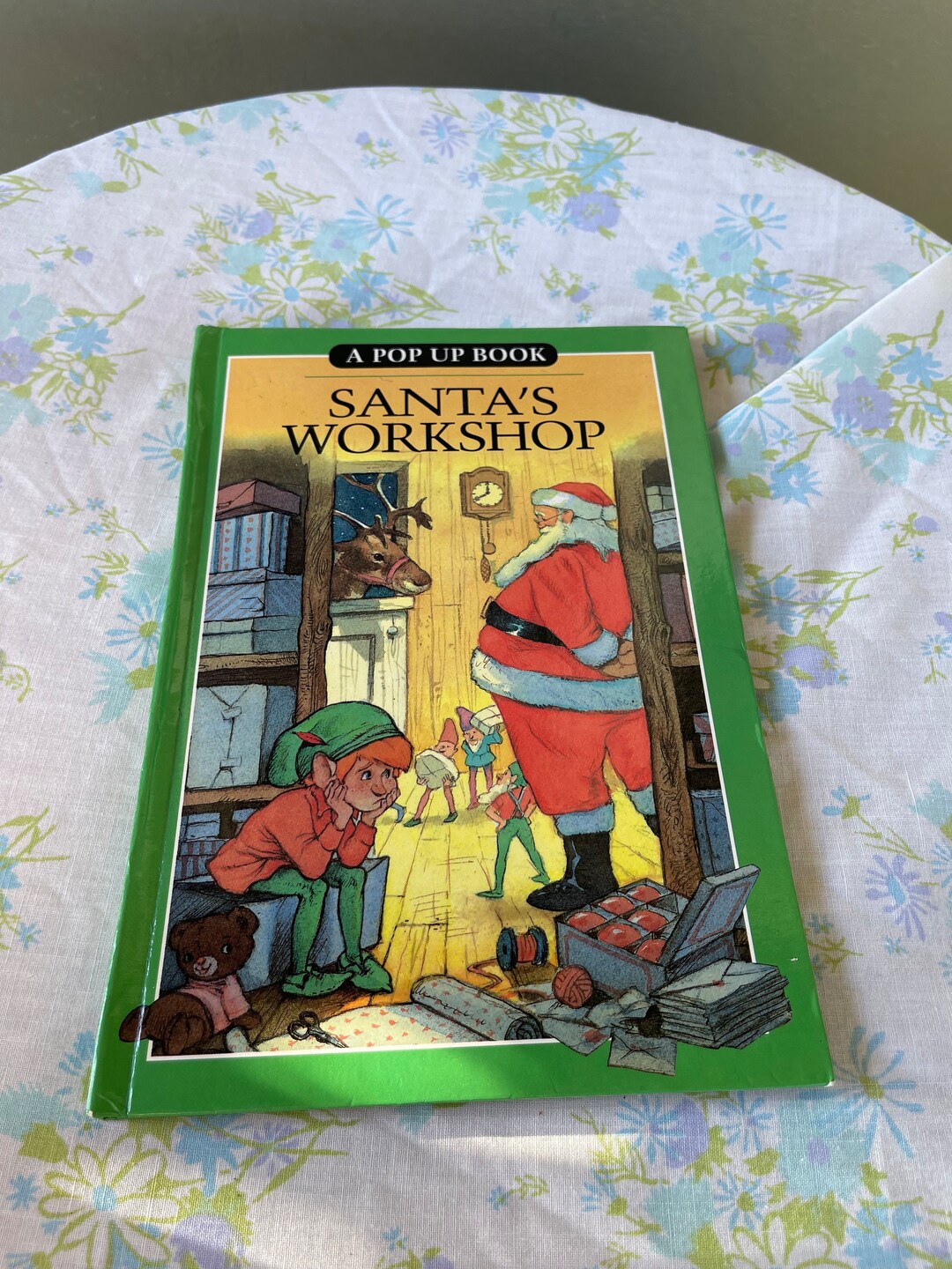 Vintage CHRISTMAS Kids Pop up Book SANTAS Work Shop - Etsy
