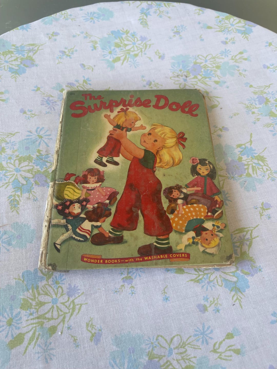 Vintage 50s CHILDREN Book the SURPRISE DOLL Kids Wonder Book Storybooks ...