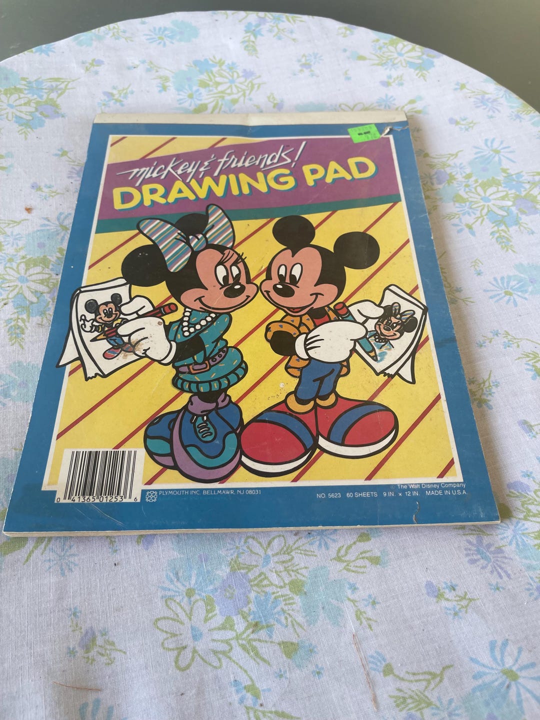 Vintage MICKEY MOUSE Disney DRAWING Pad Notebook Stationery - Etsy