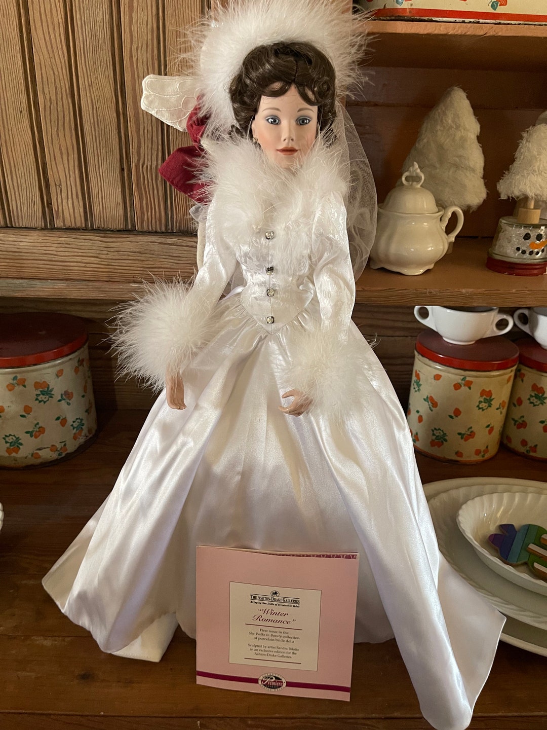 GORGEOUS Vintage 90s ASHTON Drake BRIDE Doll Winter Romance - Etsy