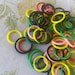 Vintage RETRO Lot of 65 Plastic CRAFT RINGS Circles - Etsy