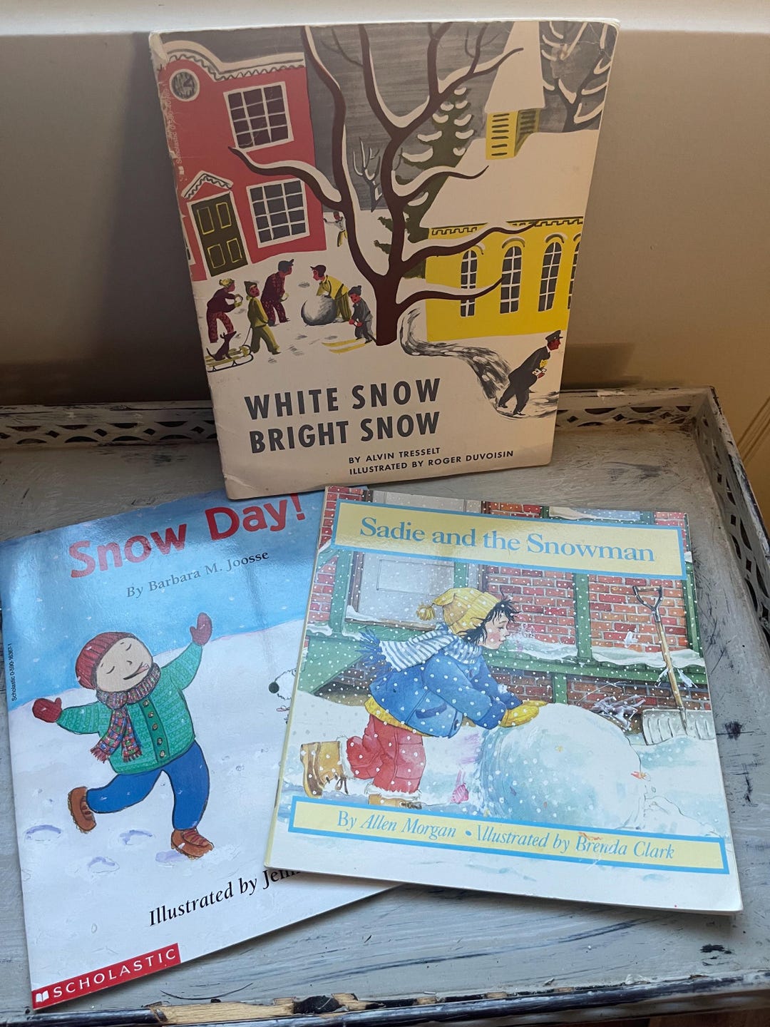 Vintage CHILDREN Book Lot of SNOW Related BOOKS Snow Day Snowman - Etsy