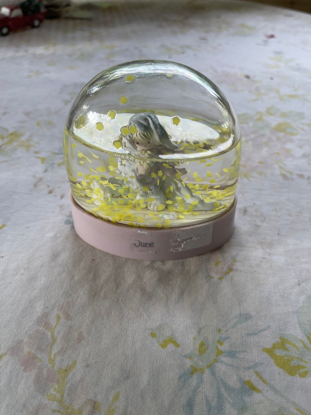 Vintage PRECIOUS MOMENTS June BRIDE Snowglobe - Etsy