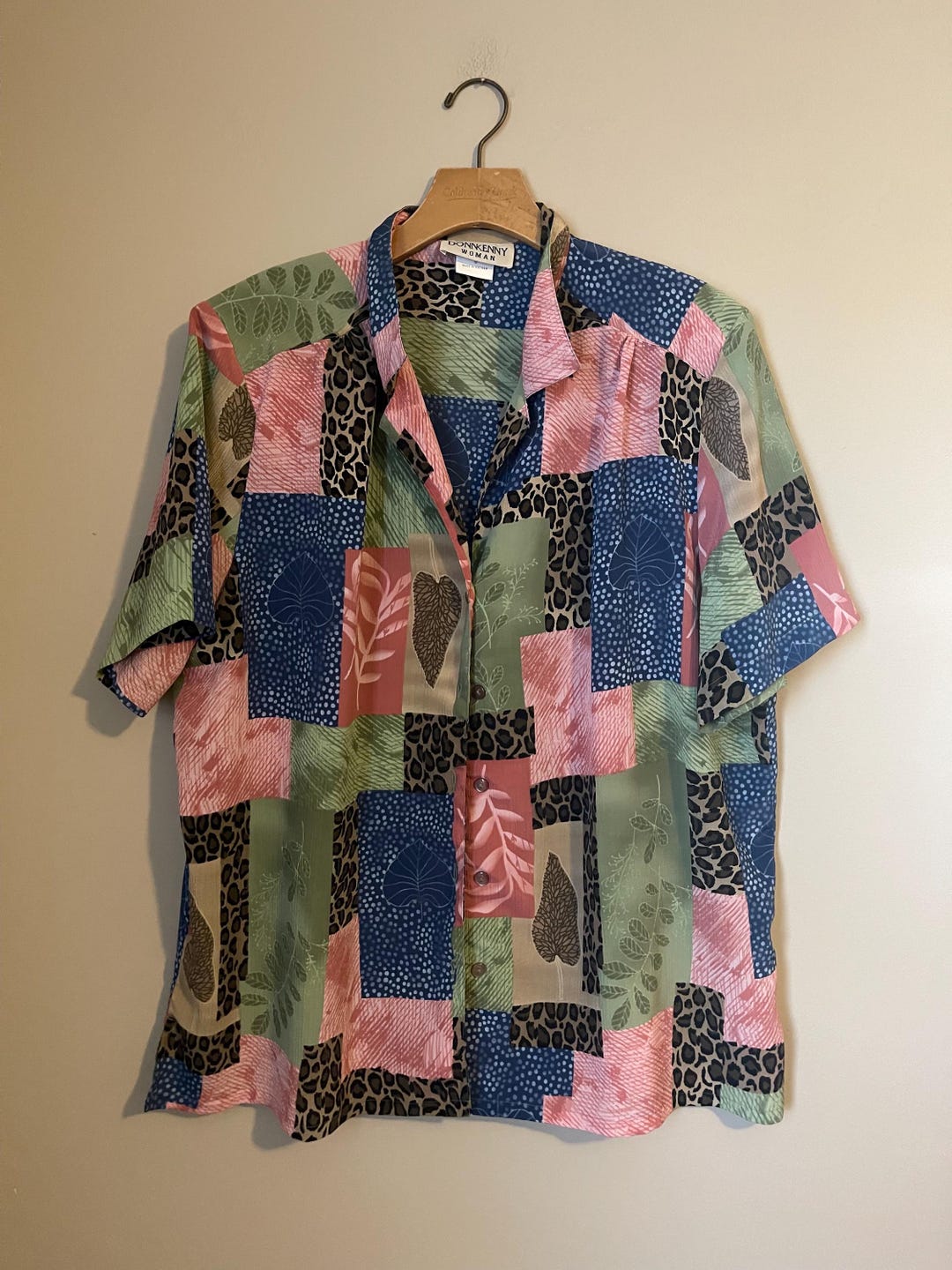 Vintage DONNKENNY Different Patterns BLOUSE Top Plus Size - Etsy