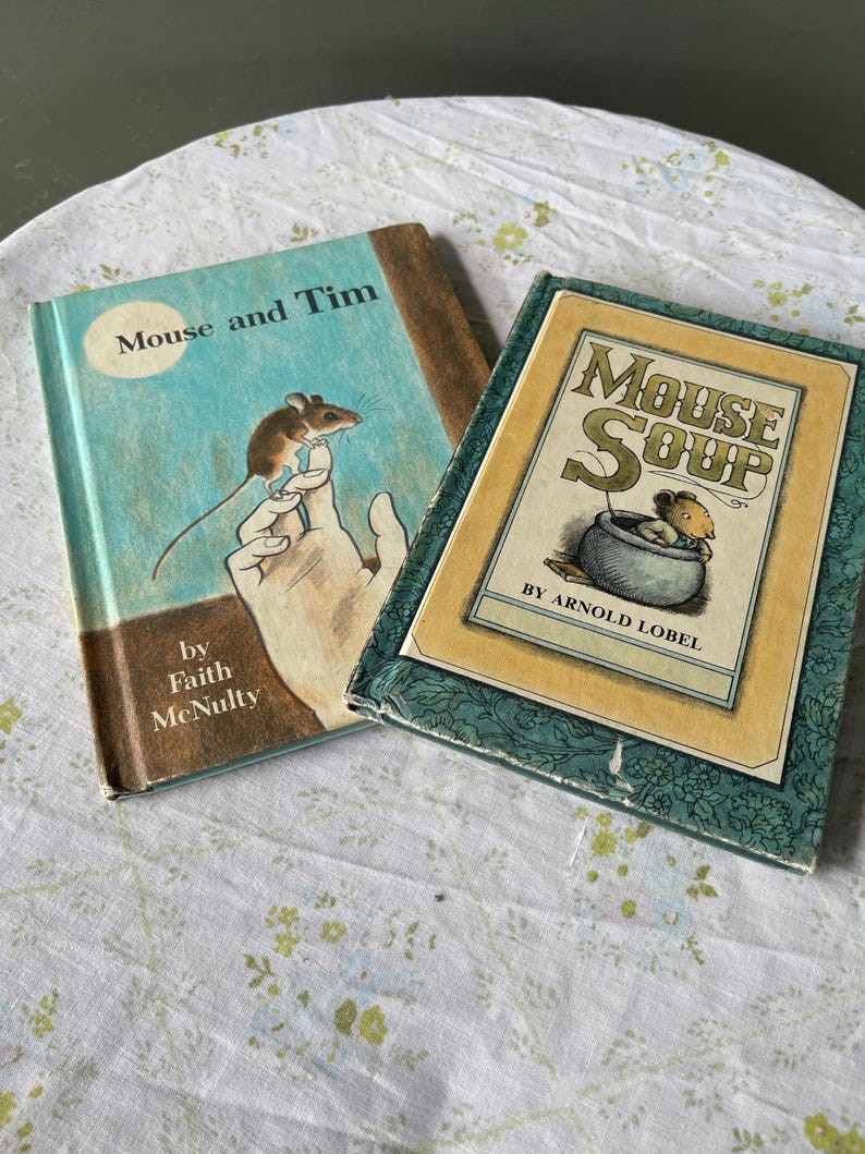 Vintage Lot of 2 CHILDREN Books About Mice - Etsy