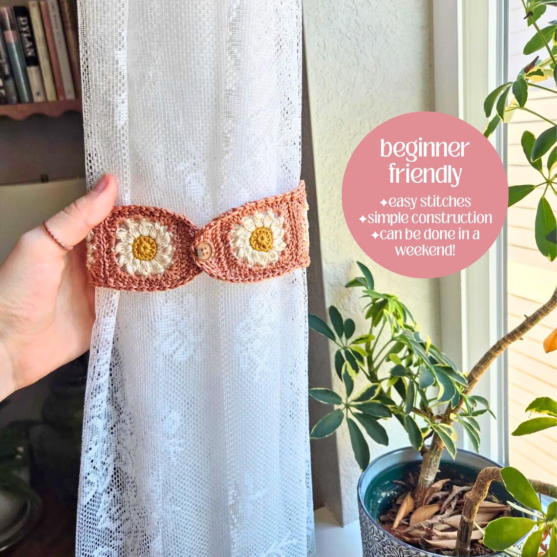 Curtain Ties Crochet Pattern — Crochet Decorating | Daisy Square ...