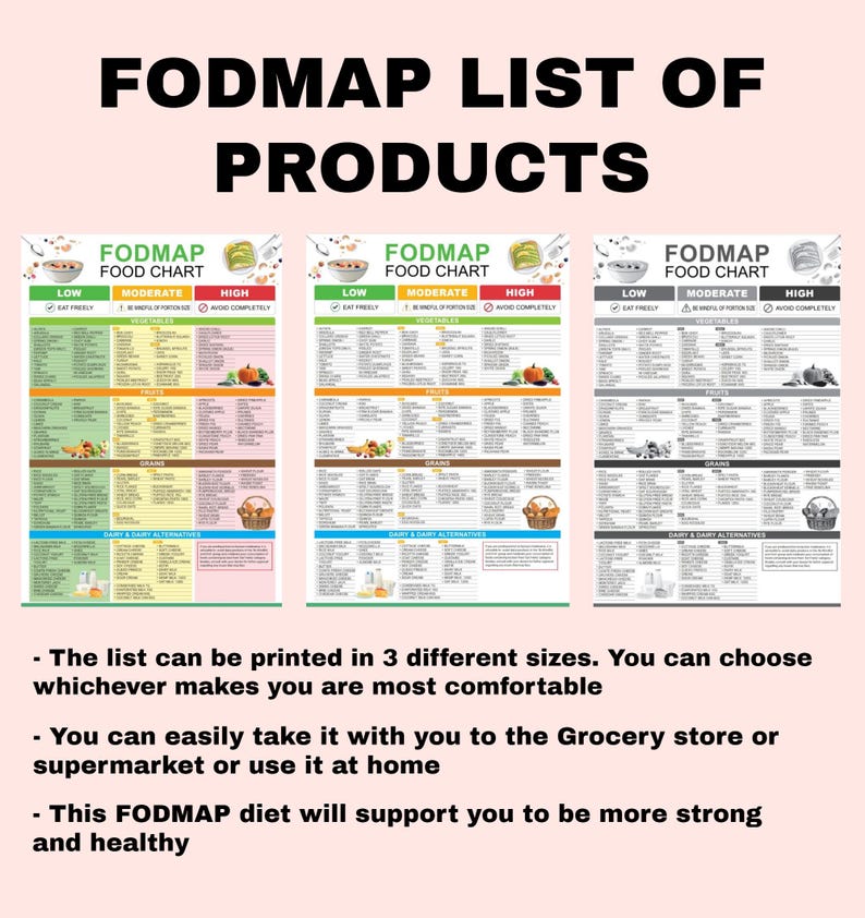 Fodmap IBS Food List and Low Fodmap Treats, Gluten Free Diet Meal Prep ...