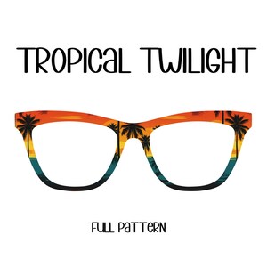 TROPICAL TWILIGHT Eyewear Toppers, Comes With N52 Magnets - Etsy