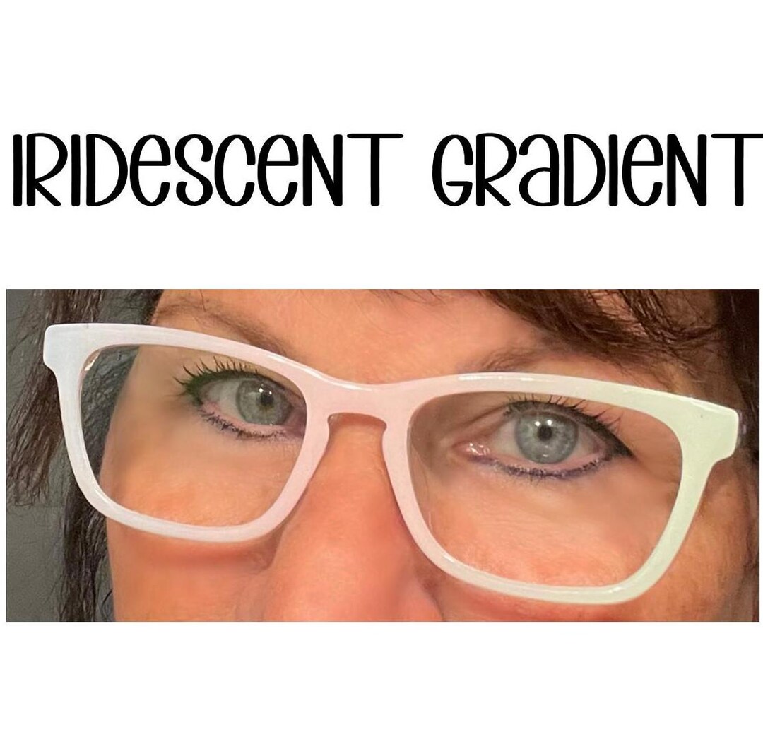 IRIDESCENT Horizontal Gradient Eyewear Topper, Comes With N52 Magnets ...
