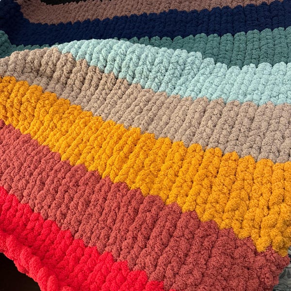 Multi Colored Throw - Etsy