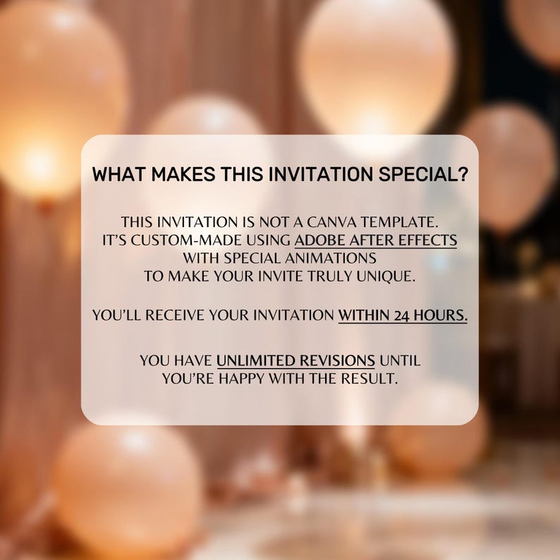 Animated Wedding Video Invitation, Digital Gold Invite, Customizable ...