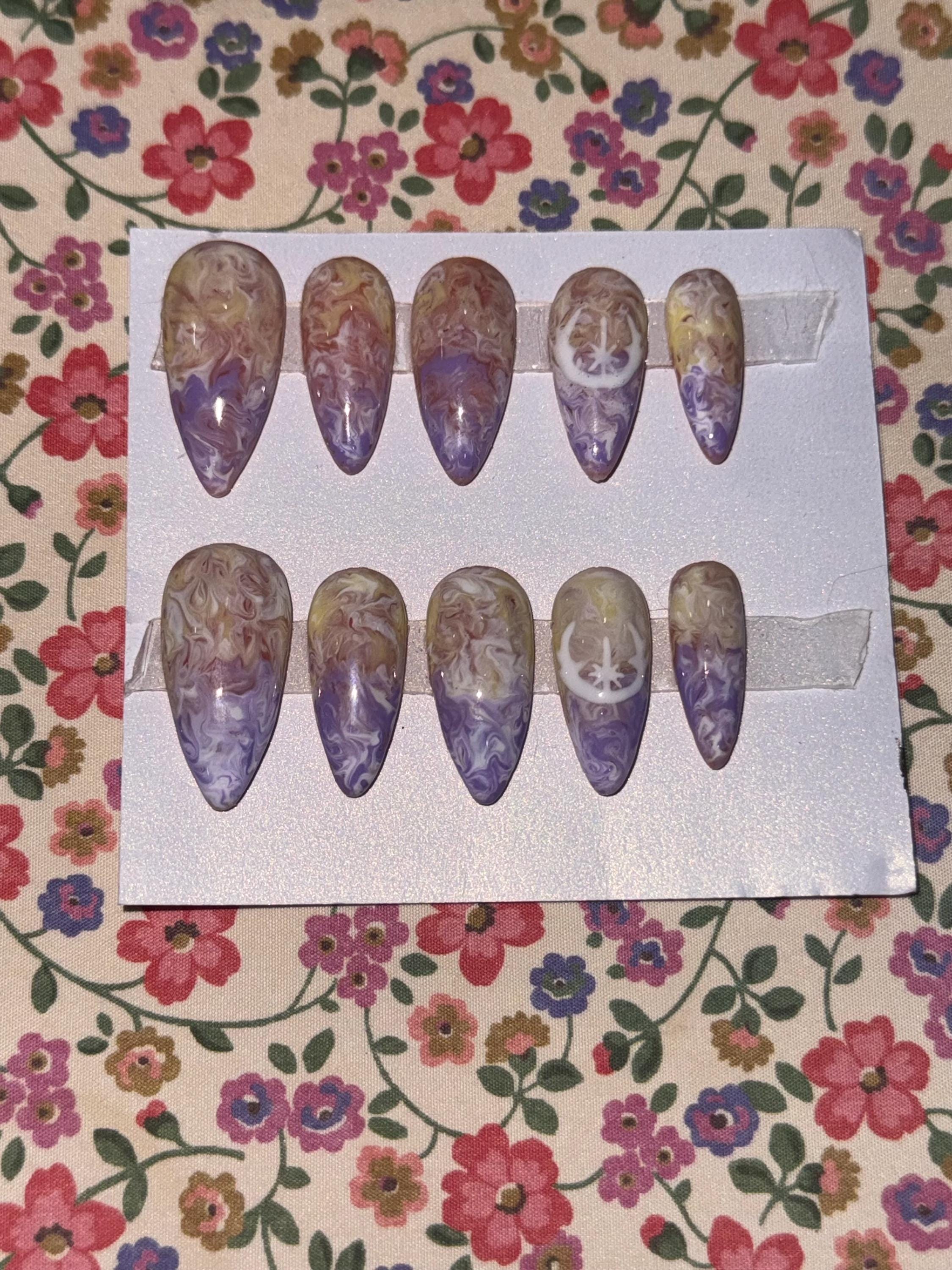 Padme Amidala Inspired Nails - Etsy