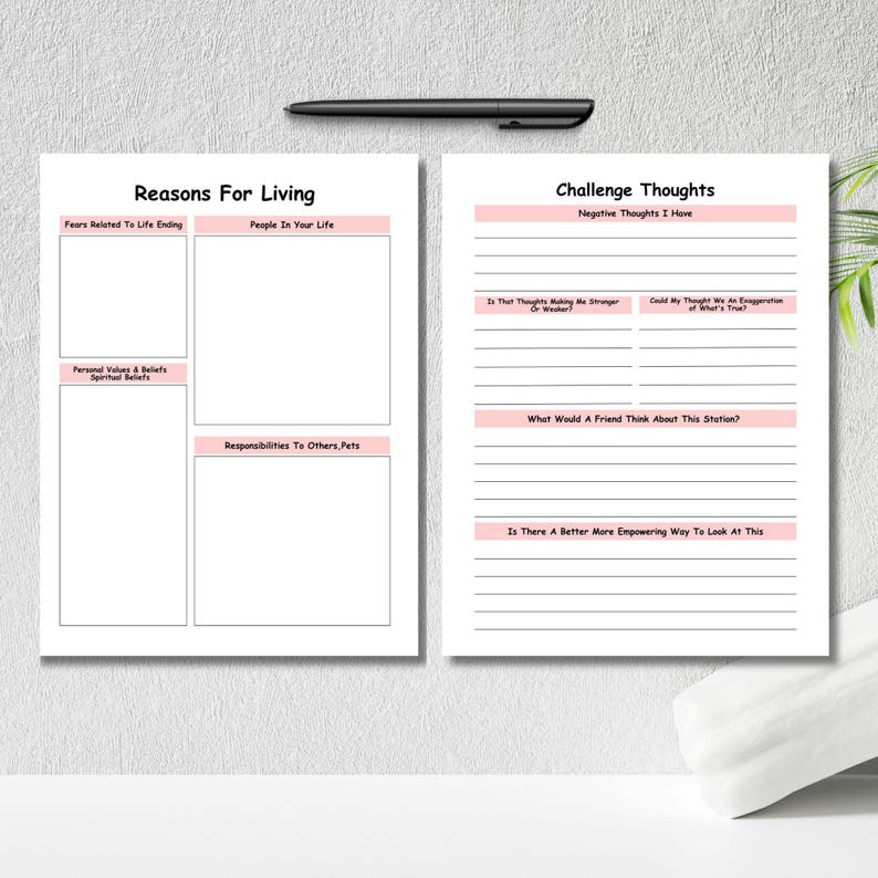 Crisis Safety Plan, Safety Crisis Plan Worksheet, Safety Plan Template ...