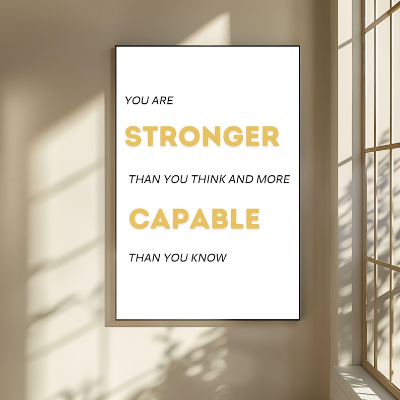You Are STONGER Than You Think and More Capable Than You Know ...