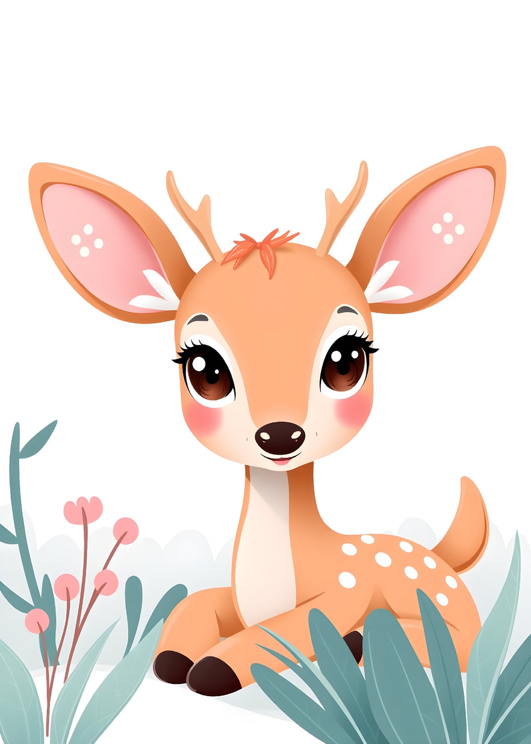 Little Doe Digital Art | Instant Download AI Generated Artwork for Home ...