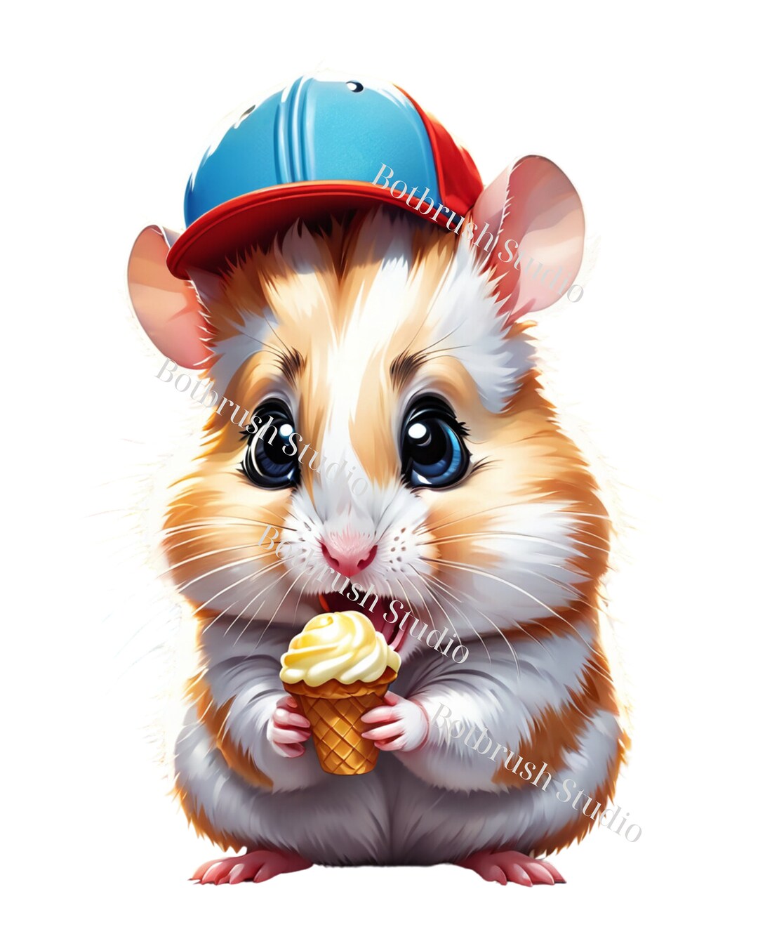 Chibi Hamster Clipart Set | Cute Digital Hamster Graphics for Crafts ...