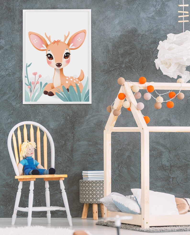 Little Doe Digital Art | Instant Download AI Generated Artwork for Home ...