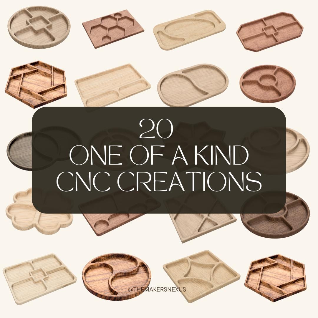 Serving Tray CNC File Mega Pack | 20 Unique Designs | Digital Download ...