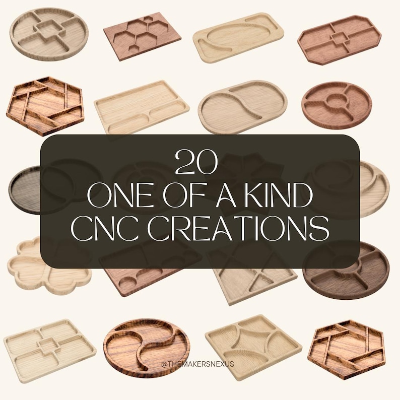 Serving Tray CNC File Mega Pack | 20 Unique Designs | Digital Download ...