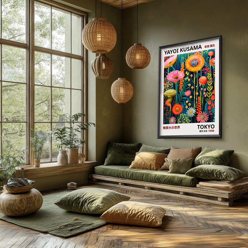 Yayoi Kusama Print, Yayoi Kusama Exhibition Print, High Quality Poster ...