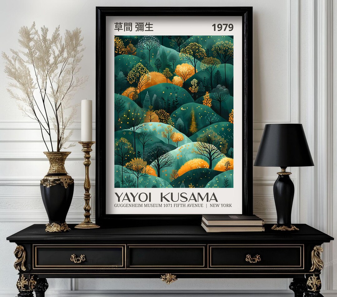 Yayoi Kusama Print Nature, Yayoi Kusama Exhibition Print, High Quality ...