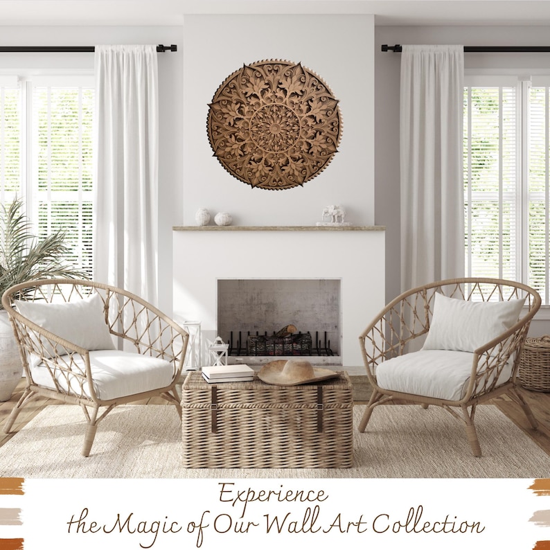 MANDALA WOOD Wall Decor, Sacred Geometry Art, Living Room Decor ...