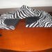 Black and White Zebra Animal Print Wildlife Cotton Table Runner Backed ...