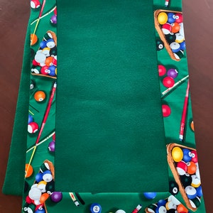 Game Room, Colorful Solid & Striped Billiard Balls, Cue Sticks, Pool ...