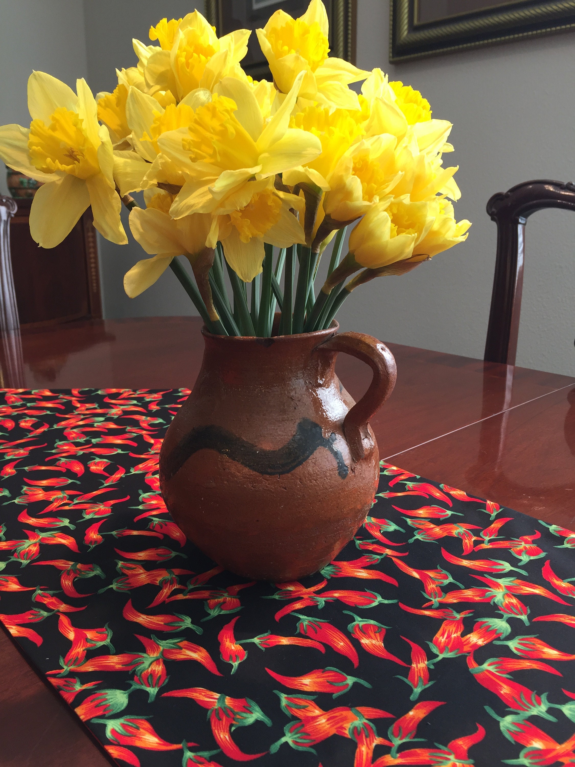 Bordered Red Hot Small Chili Peppers Cinco de Mayo Fiesta | Etsy