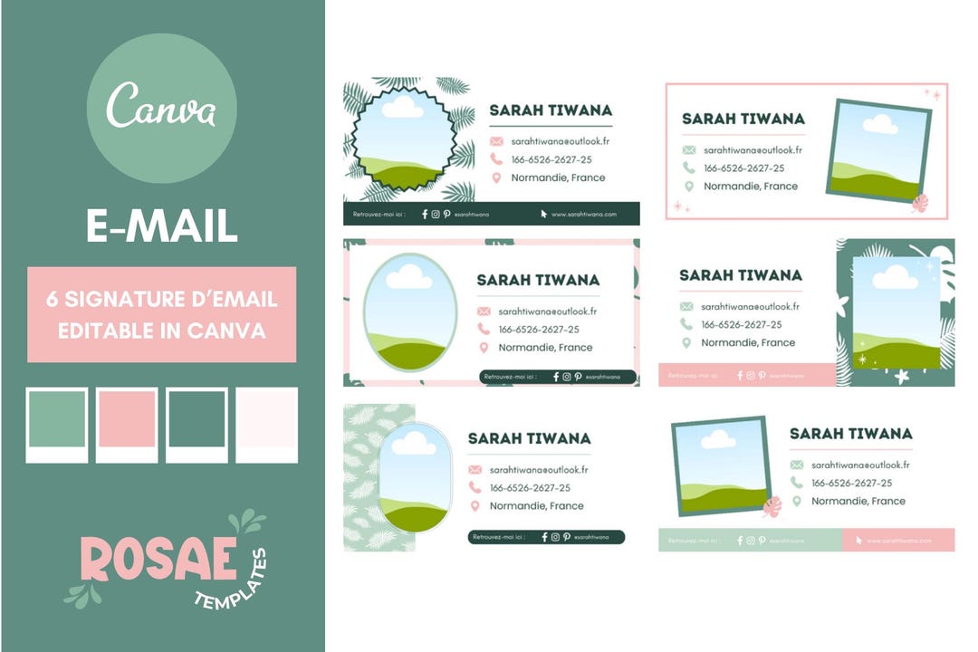 6 Canva Email Signatures, Nomad Business, Community Manager and ...