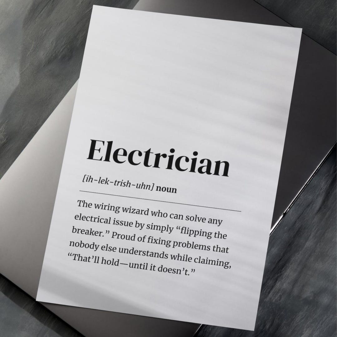 Electrician Profession Daily Journal Notebook Notepad Handbook Gift ...