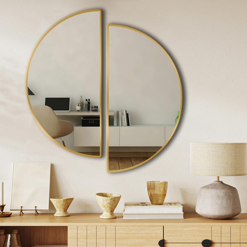 Half Moon Mirror - Etsy