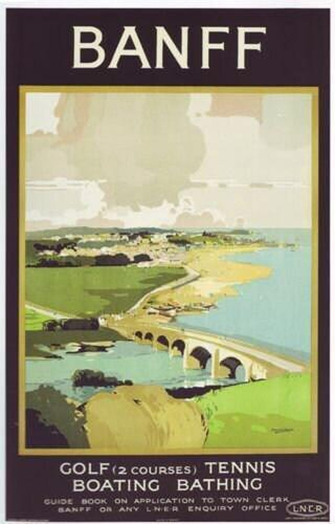 1920's Lner Banff Railway Poster Print A3/a4 - Etsy