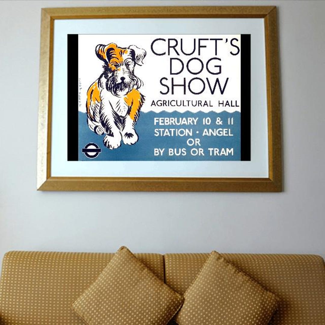 1937 Crufts Dog Show Promotional Poster A3 Print - Etsy