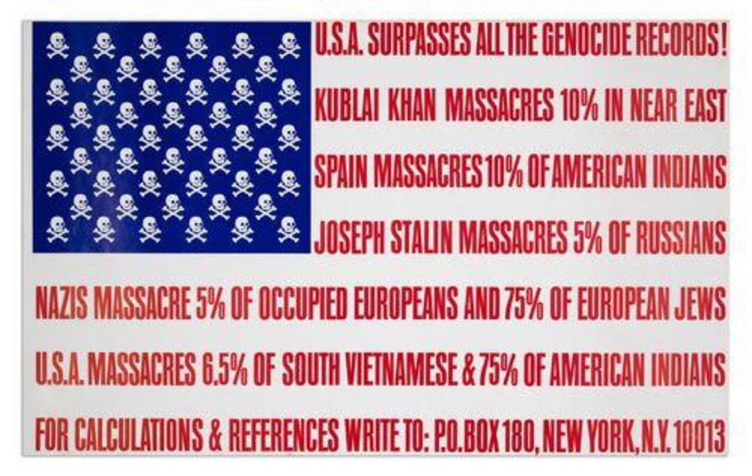 Vintage Genocide Committed by Usa Poster A3/a4 - Etsy