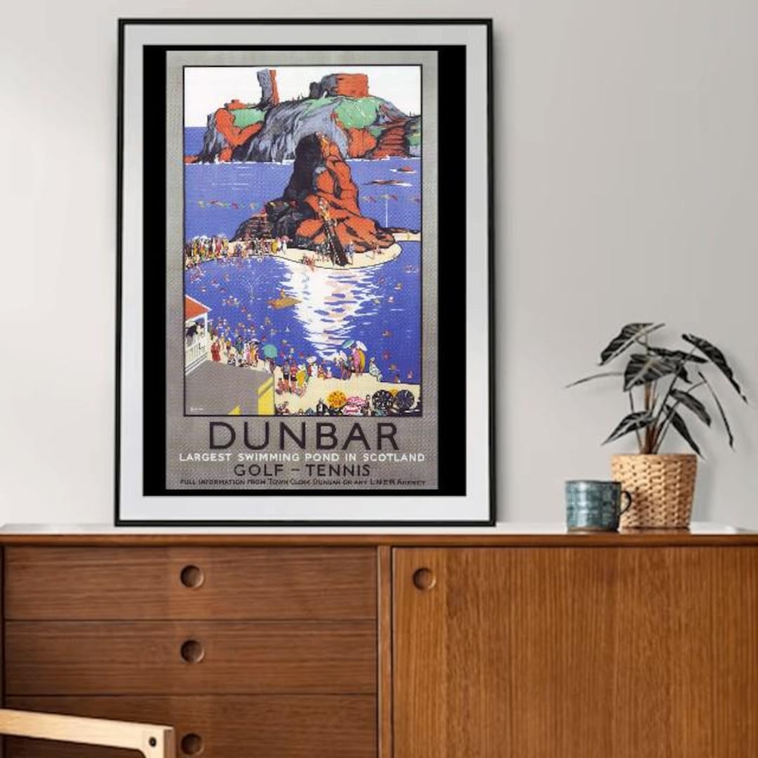 1920s Lner Dunbar Railway Poster Print A3/a4 - Etsy