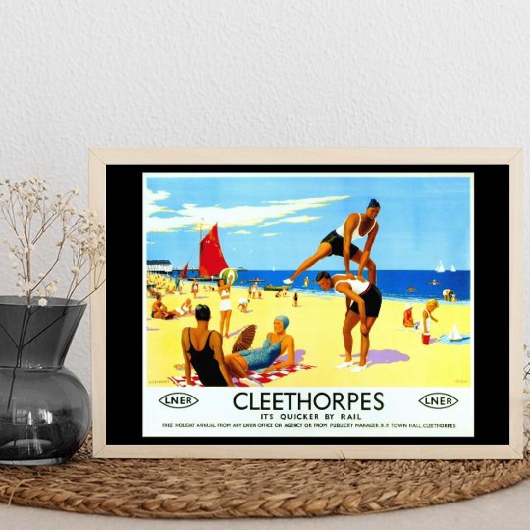 Vintage Lner Cleethorpes Beach Railway Poster A4/a3/a2/a1 Print - Etsy