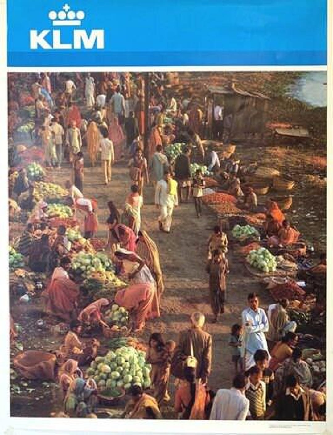 Vintage Klm India Airline Poster A3/a4 Print - Etsy