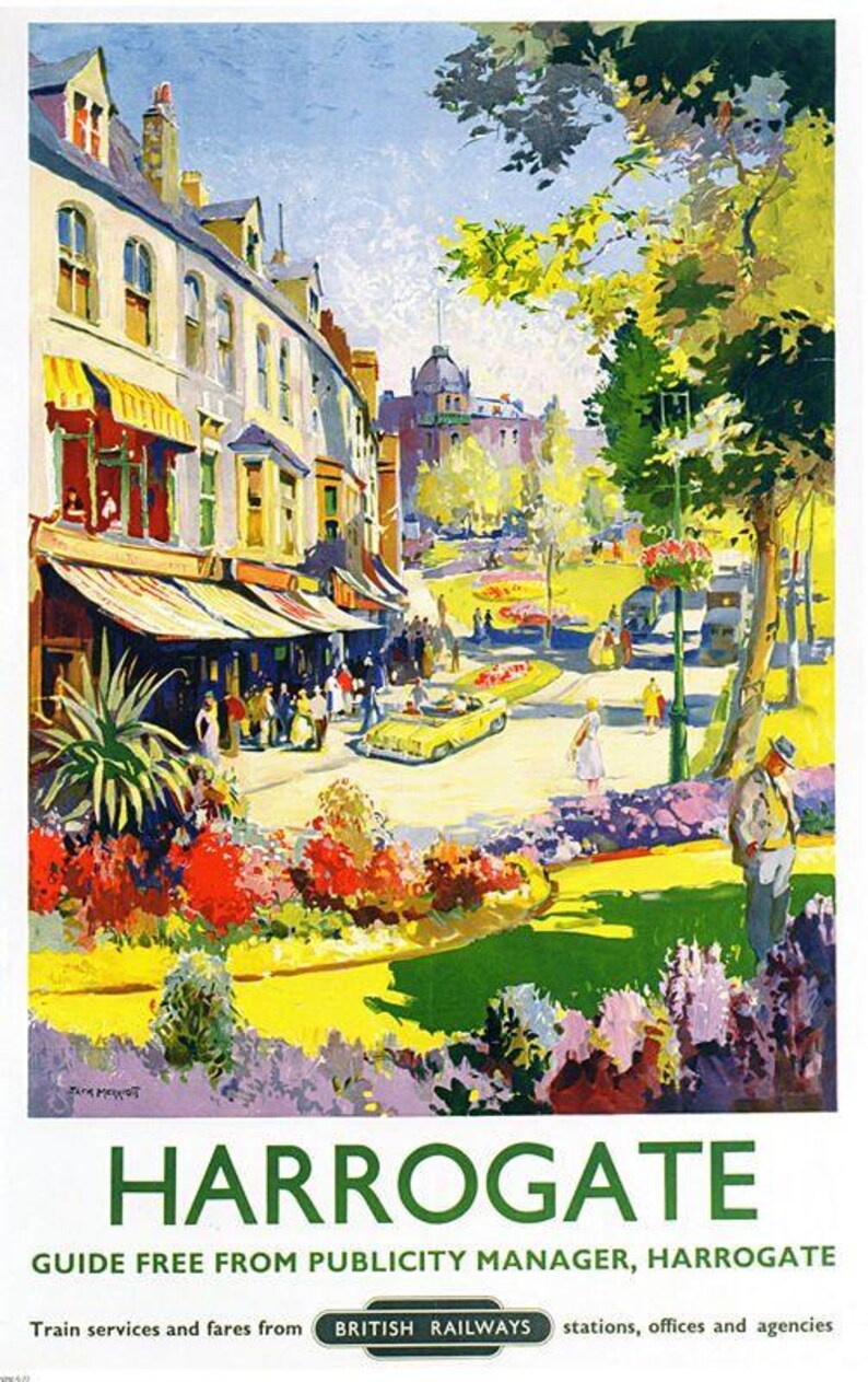 Vintage British Rail Harrogate Railway Poster A4/a3/a2/a1 Print - Etsy
