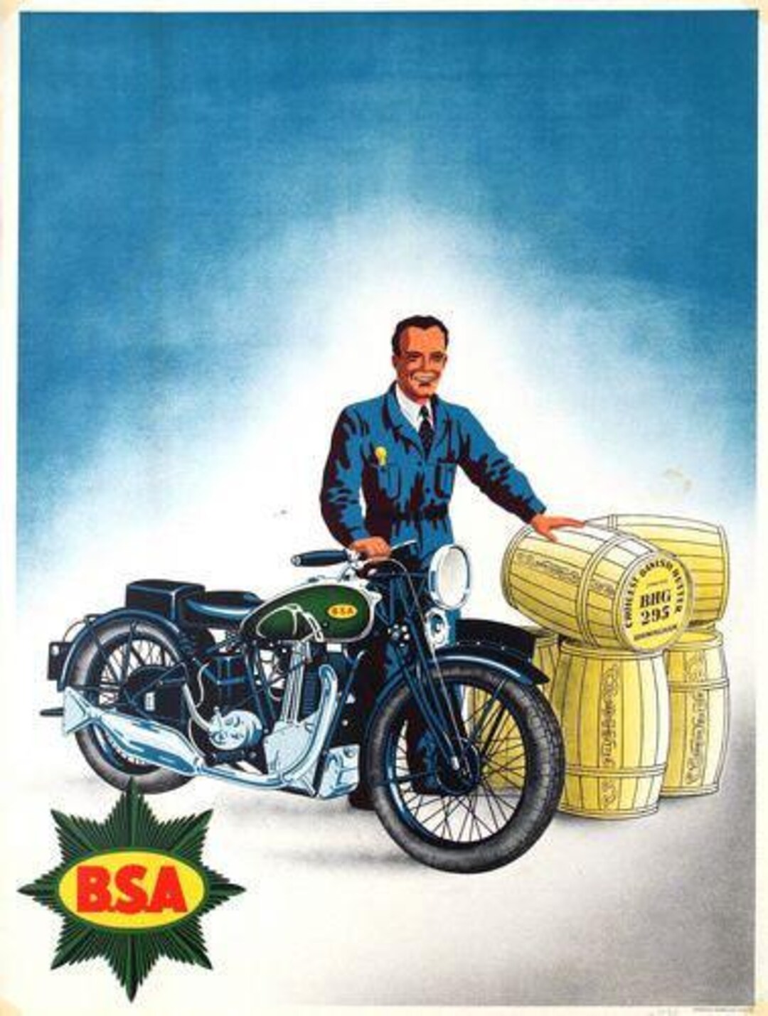 Vintage Bsa Motorcycle Advertisement Poster A3/a4 Print - Etsy