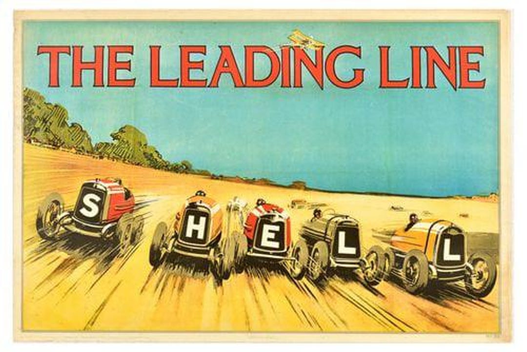 Vintage 1920's Shell Motor Fuel Advertisement Poster A3/a4 - Etsy