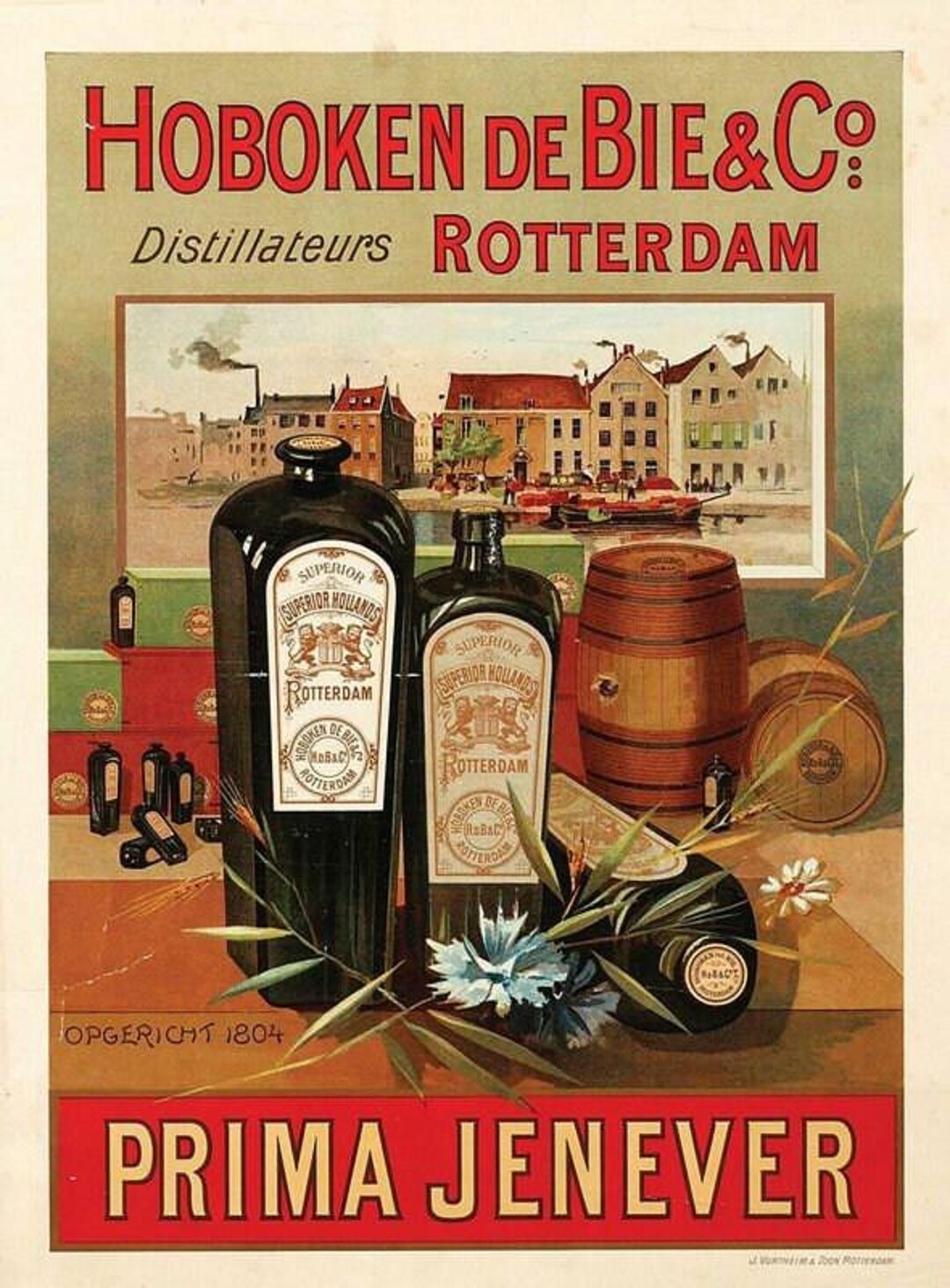 Vintage Dutch Jenever Gin Advertisement Poster Print A3/a4 - Etsy