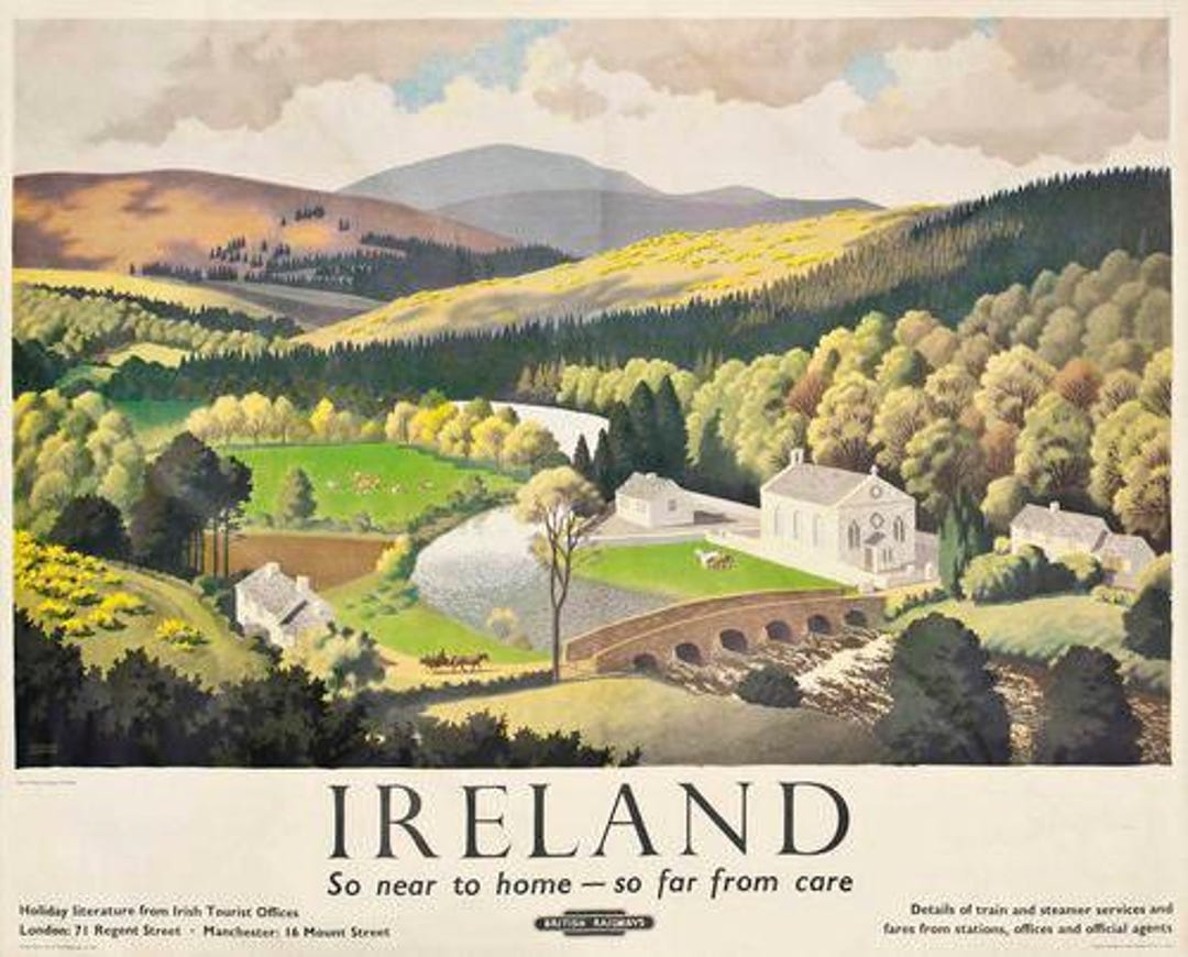 Vintage British Rail Ireland Railway Poster A3/a4 - Etsy
