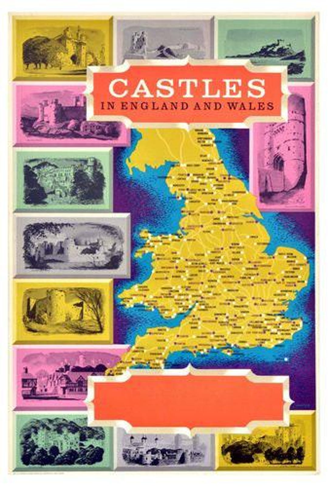 Vintage British Rail Castles of Britain Railway Poster A3/a4 - Etsy