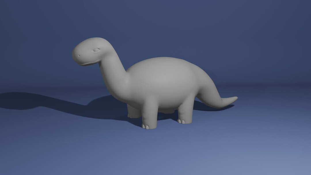 Fat Brontosaurus STL - Etsy