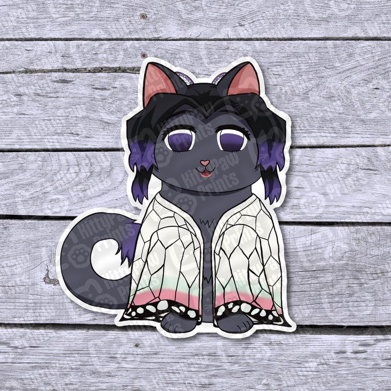 Demon Slayer Kitty - Etsy