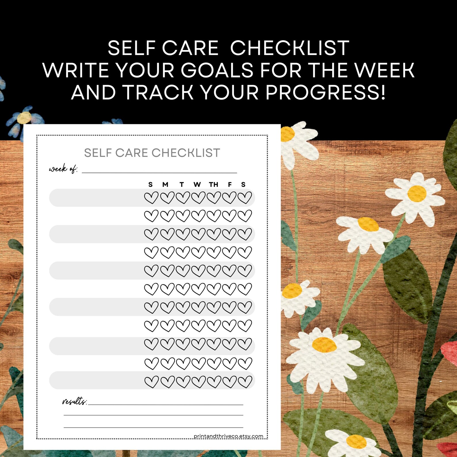 Self Care Checklist, Mental Health Checklist, ADD ADHD Checklist ...