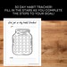 30 Day Star Jar Habit Tracker, Habits, Simple Printable Goal Tracker ...