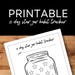 15 Day Star Jar Habit Tracker, Habits, Simple Printable Goal Tracker ...